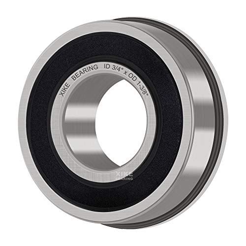 XiKe 4 Pack Flanged Ball Bearing ID 3/4" x OD 1-3/8", Lawn Mower, Wheelbarrows, Carts & Hand Trucks Wheel Hub for Suitable, Replacement for Ariens, MTD, JD, Snapper, Toro, Marathon & AYP Etc.