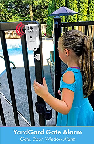 Yardgard Door and Window Pool Alarm, Child Safety UL 2017 Compliant Alarm for Pool Gates and Sliding Doors, Weatherproof, Wireless, Work as a UL Compliant Siren, ETL Certified, Easy to Install, White