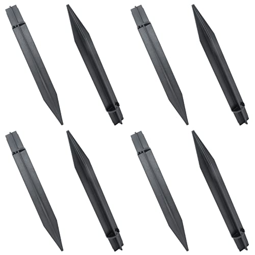 Cionyce 8PCS Torch Stake Normal Size Pathway Light Stake Plastic Path Light Replacement ABS Plastic Stake Solar Stake for Garden,Pathway Lamps
