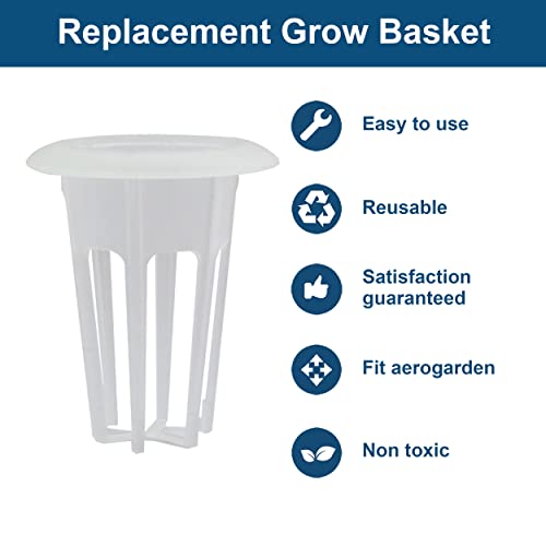 FAFAGRASS Grow Baskets Seed Pods and Domes Fit Hydroponics Growing System, Plant Growing Containers for Hydroponic Garden,30 Pack
