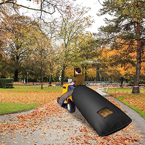 fengchensety Universal Lawn Tractor Leaf Bag Large Capacity Mower Grass Catcher Pouch Reusable Yard Waste Organizer for Garden Fast Leaves Collection Cleaning