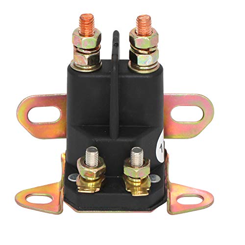 YIXIN 4 Pole 12V Universal Starter Solenoid Relay Fit for 334019 Briggs Stratton 5410K Craftsman Poulan 146154 Husqvarna 109946 MTD Cub Cadet Troy Bilt 725-04437 AYP 109081X 109946 John Deere