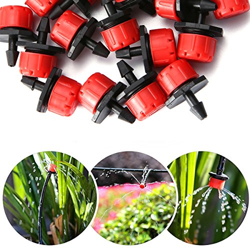 MSDADA Drip Irrigation Kit, Garden Irrigation System 1/4" Blank Distribution Tubing Hose Watering Kit, DIY Automatic Irrigation Equipment for Plant, Garden, Greenhouse, Patio, Flower Bed, Lawn (81ft)