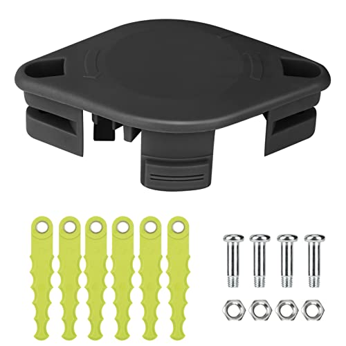 THTEN ACFHRL2 Weed Eater Bladed Head Compatible with Ryobi 18V, 24V, and 40V String Trimmers, Fits for RY40210, RY40210A, ACFHRL2 with 6 Replacement Blades
