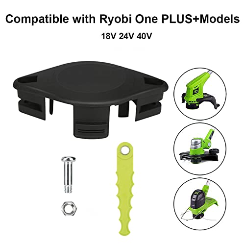 THTEN ACFHRL2 Weed Eater Bladed Head Compatible with Ryobi 18V, 24V, and 40V String Trimmers, Fits for RY40210, RY40210A, ACFHRL2 with 6 Replacement Blades