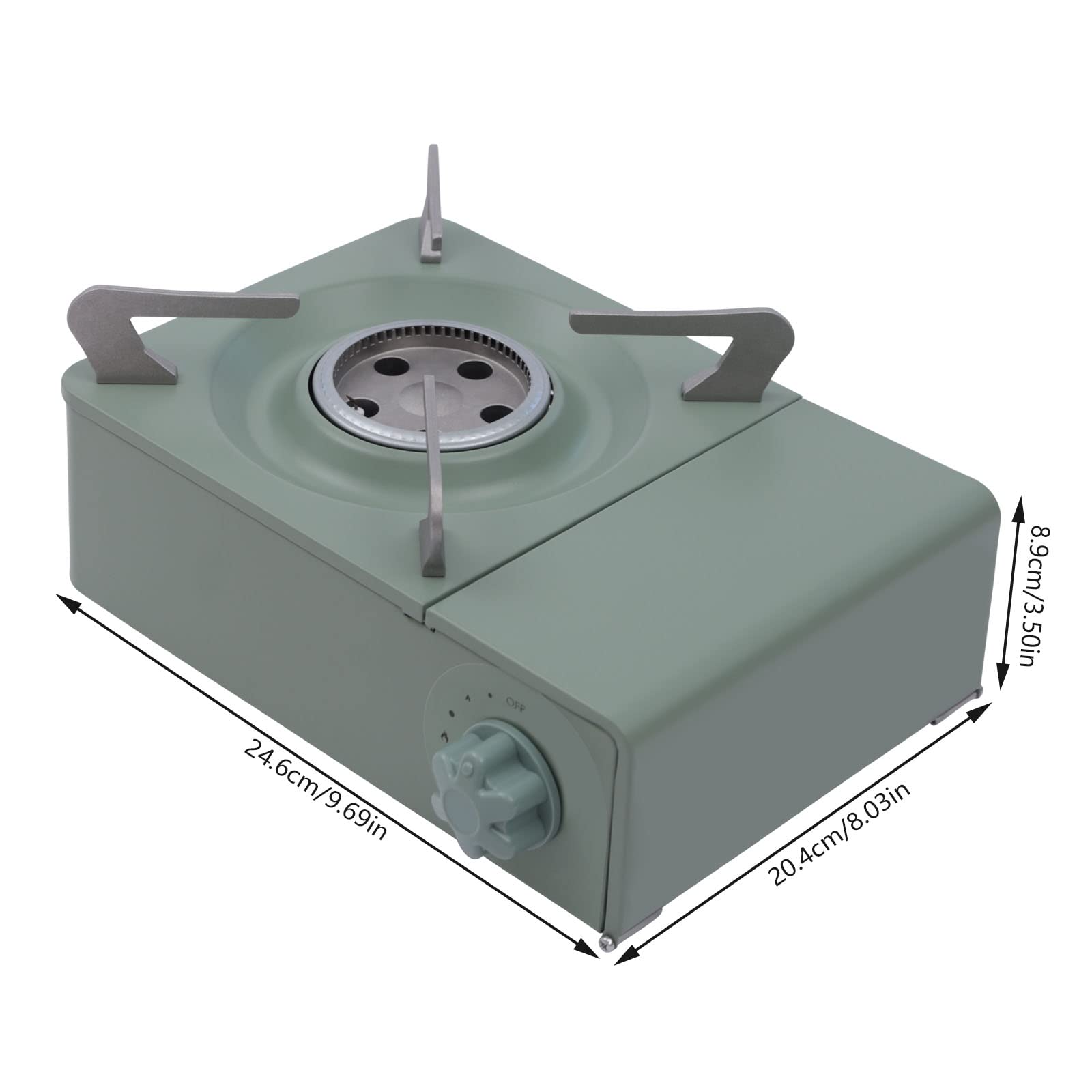Mini Camping Stove Burner, Portable Butane Stove for Camping, Picnic, Outdoor Single Burner Camp Stove with Carrying Case for Outdoor Backpacking Hiking Picnic