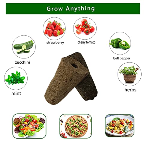 Grow Sponges for Hydroponics Seed Starter Plugs 50 pcs Compatible with AILISS PRO Indoor Garden Kit(Seeds Not Included)