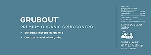 Lawnbox GrubOut 100% Organic Grub Control Insecticide 8.25 lb Bag Covers 2,500 sq ft