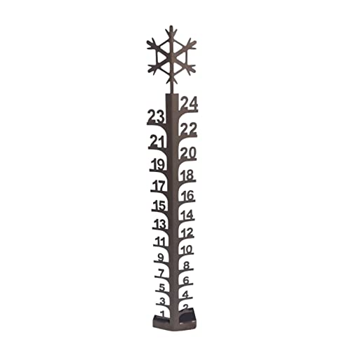 MORECON Snow 24 Snow Gauge, Snowmobile Snow Gauge, Handmade Metal Garden Snow Gauge Garden Pile, Rain Gauge Outdoor Decoration Gift (A)