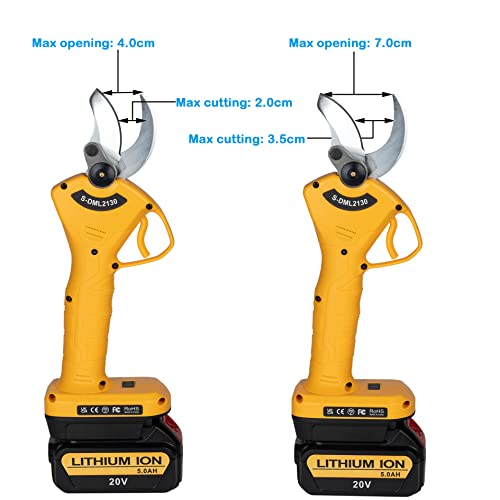 VOLT1799 Electric Pruning Shears Cordless Compatible with Dewalt 20V and Milwaukee 18V Battery, 1.2inch Cut Diameter, Electric Tree Branch Pruner (Host Only)