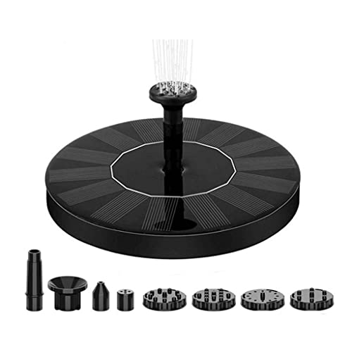 n/a Mini Solar Water Fountain Pool Waterfall Fountain Garden Decoration Outdoor Bird Bath Solar Floating Water Courtyard (Color : A, Size : 13cm)