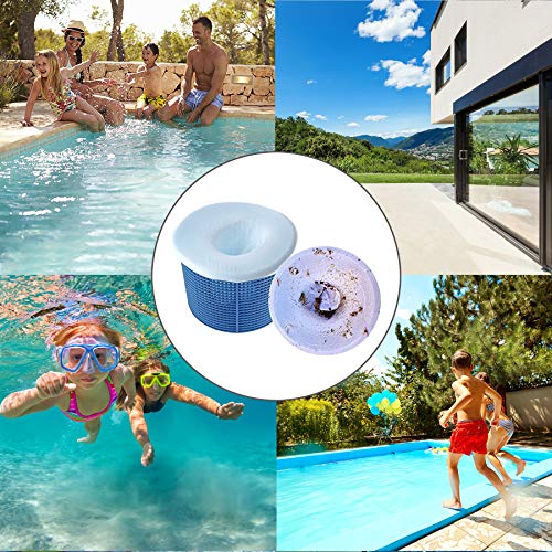 10 PCS Pool Skimmer Filter Socks, Fine Mesh Scum Pool Filter Socks Nets Reusable Pool Spas Filter Protector Savers for Filters, Baskets and Skimmers