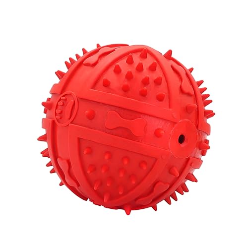 Dog Squeaky Toys for Aggressive Chewers Large Breed Interactive Dog Toy Pet Training Pet Chew Toys Christmas Stockings (Red, One Size)