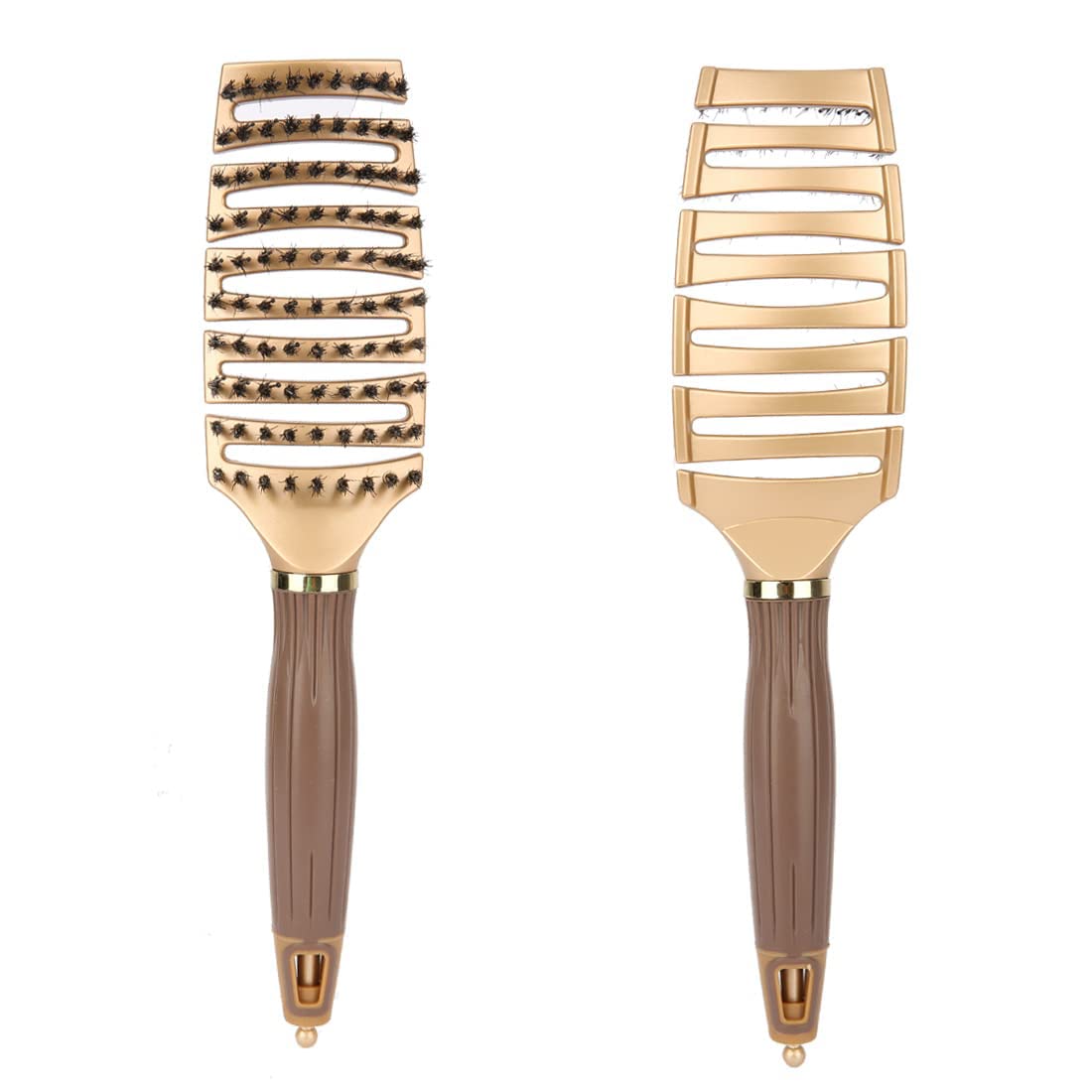 Boar Hair Brushes, Hair Brush - Curved and Vented Detangling Hair Brush for Women Long, Thick, Thin, Curly & Tangled Hair, 1 Count