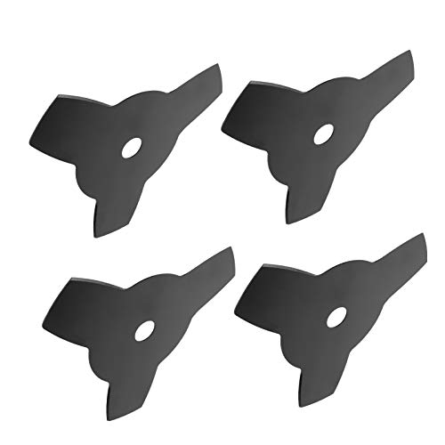 4pcs 3T Trimmer Blade, Garden Yard Brush Cutter Tool, for Lawn Mower, Grass Trimmer Accessories 10inch