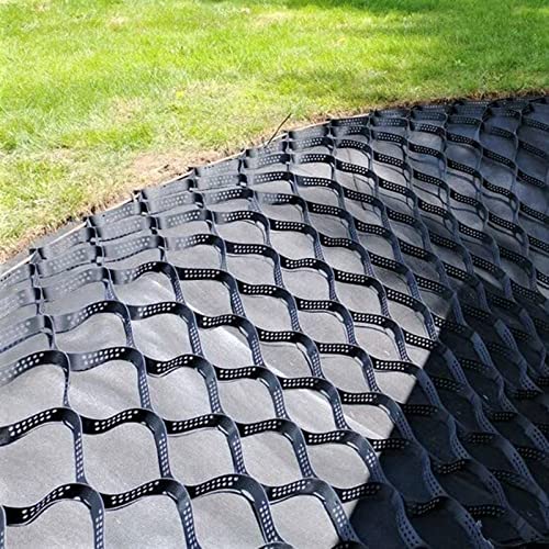 Gravel Stabilizer Grid for Driveways, Garden Patio Shed Landscaping Ground Foundation for Filling Pea Rocks Pebbles Sands Muds, Easy Installation (Color : W x L, Size : 1x1 m/3.3x3.3 ft)
