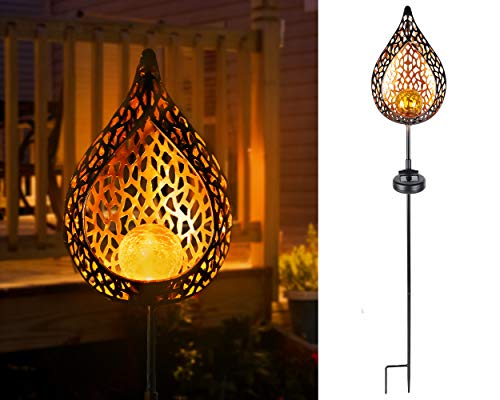 INVURA Garden Solar Lights Outdoor, Decorative Pathway Light for Lawn, Yard, Patio, Waterproof and Fast-Charging Panel