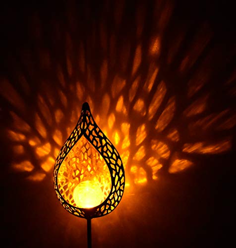 INVURA Garden Solar Lights Outdoor, Decorative Pathway Light for Lawn, Yard, Patio, Waterproof and Fast-Charging Panel
