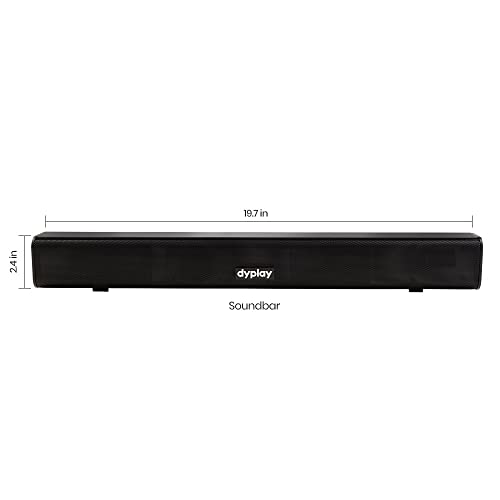 IRDFWH 100W Soundbar 20-inch for TV Speaker Wall Mountable 3D Stereo Sound for Home Theater and Gaming Multiple