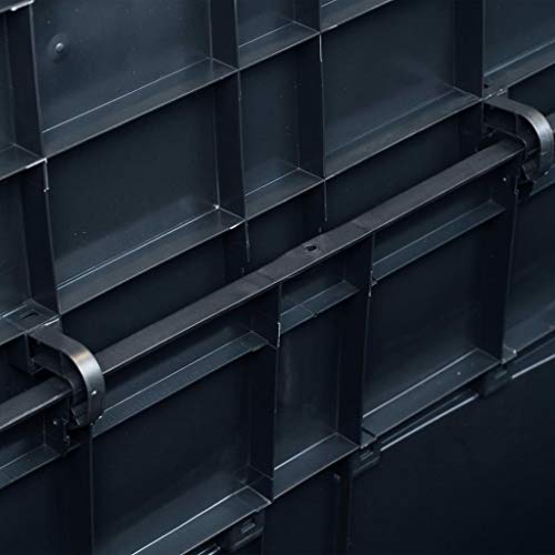 GOLINPEILO Patio Storage Box 84.5 gal Black Patio Garden Outdoor Storage Container for Toys, Furniture Deck box (Weight:18.34 lbs)
