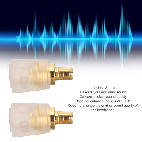 A2DC to 0.78mm 2 Pin Adapter, Male to Female Lightweight Wearable Universal Earphone Cable Connector for LS200 for CKR90 for LS400 (Transparent)