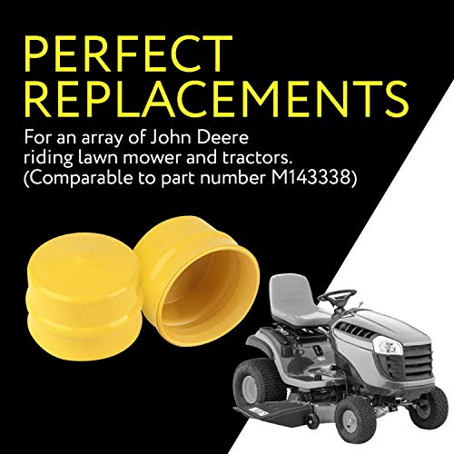 Mission Automotive 4-Pack Axle Cap Bearing Cover - Compatible with John Deere - for Lawn Mower and Lawn Tractor- Compare to M143338