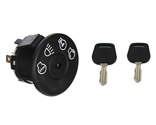 VIRTIONZ MWIRE Ignition Switch with Two Keys Replacement CompatibleReplacement for Husqvarna 532175566 || 175566 || for Riding Lawn Mowers