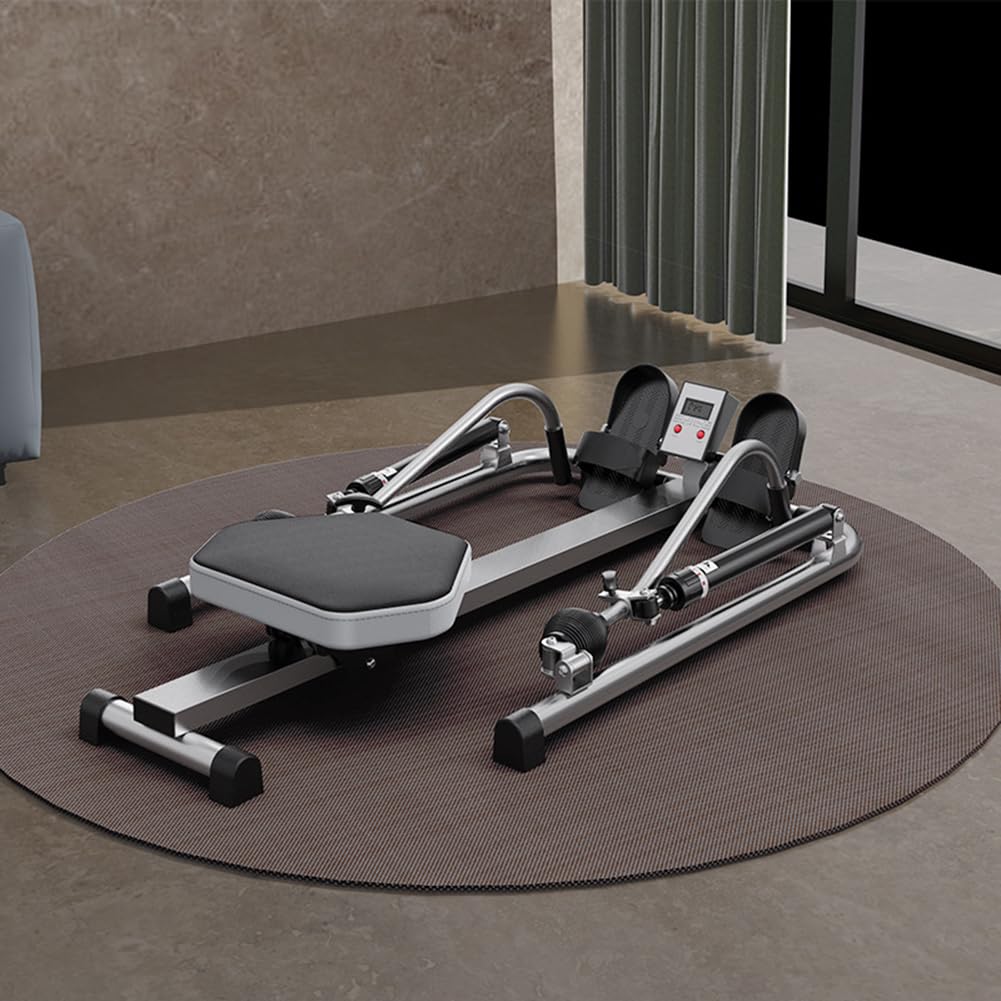 LuusMm Foldable Rowing Machine Equipment for Home Gym, Multifunctional Hydraulic Rowing Machine, Foldable Rowing Machine for Home Fitness Training (Sports Fitness)