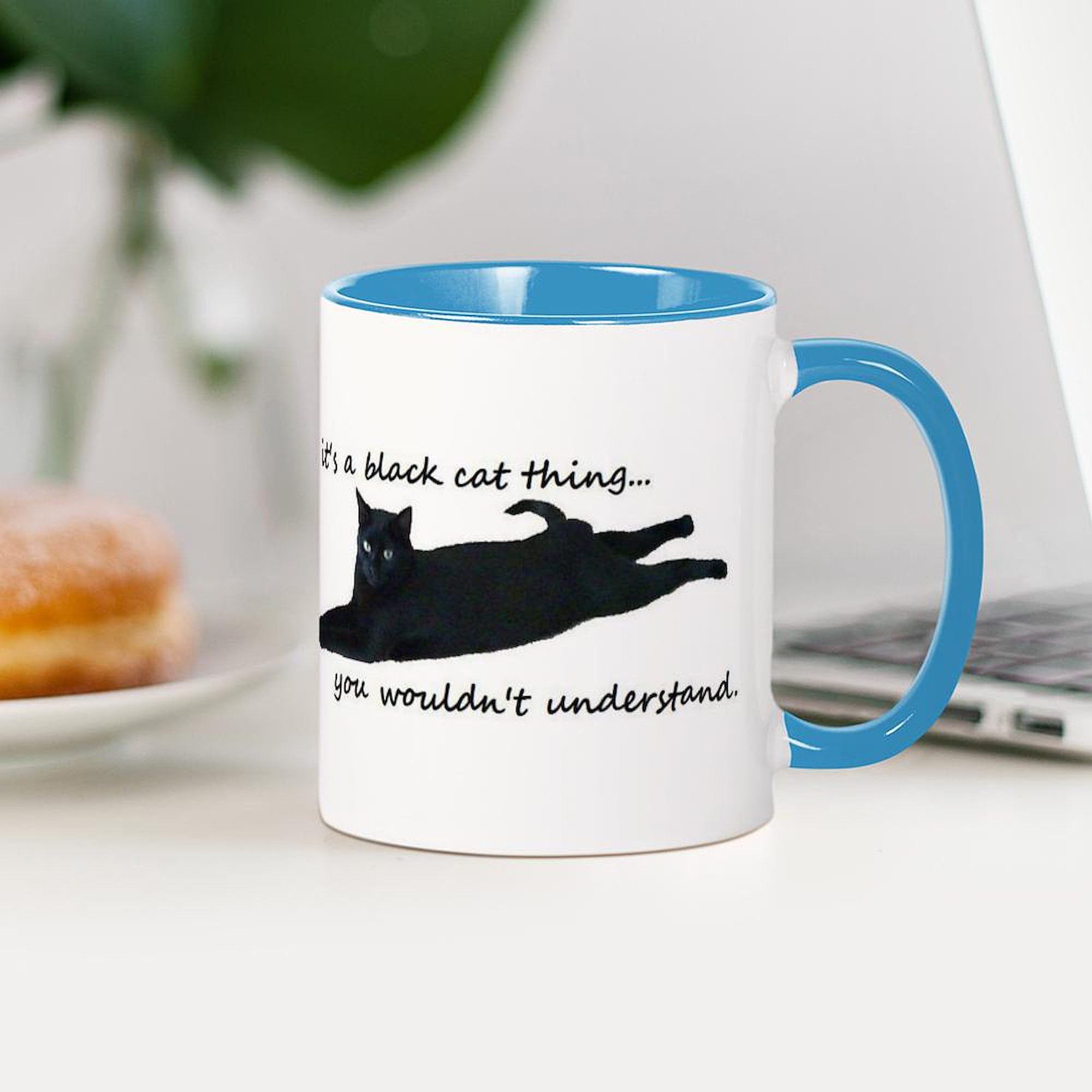 CafePress Black Cat Thing Mugs Ceramic Coffee Mug, Tea Cup 11 oz