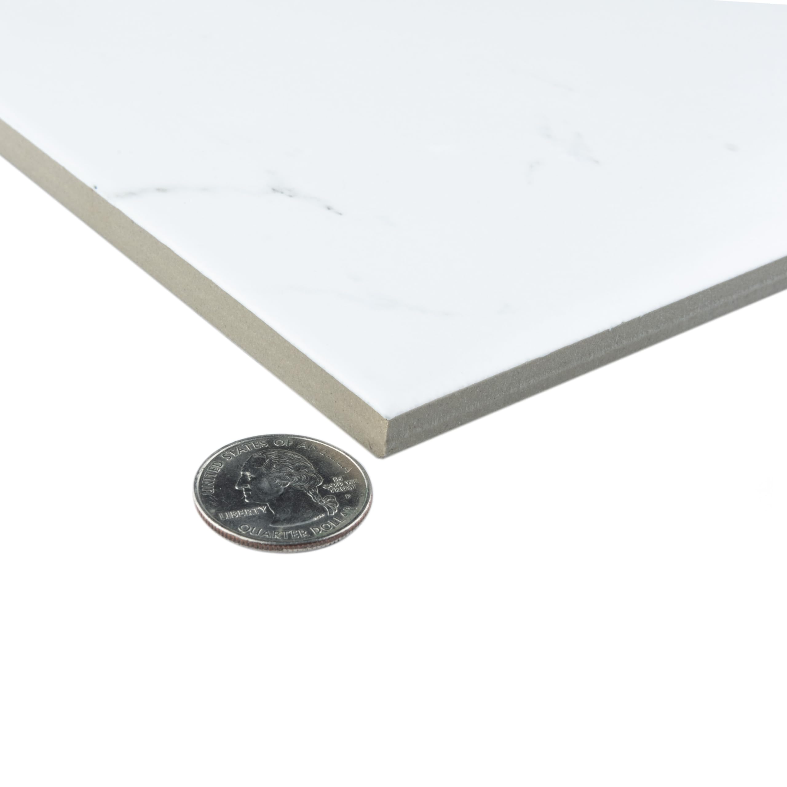 Merola Tile Timeless Calacatta 9-3/4" x 9-3/4" Porcelain Floor and Wall Tile
