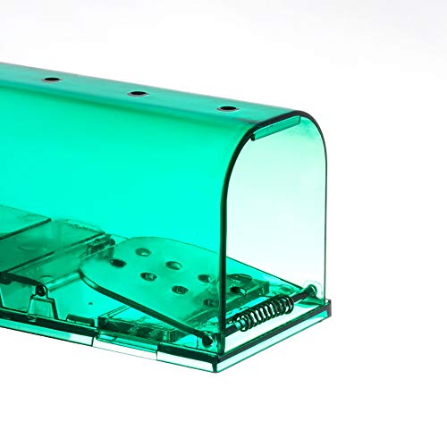 6 Pack Humane Mouse Traps Catch and Release Pet and Child Safe No Poison Green Color
