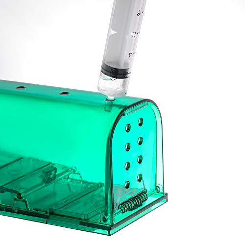 6 Pack Humane Mouse Traps Catch and Release Pet and Child Safe No Poison Green Color