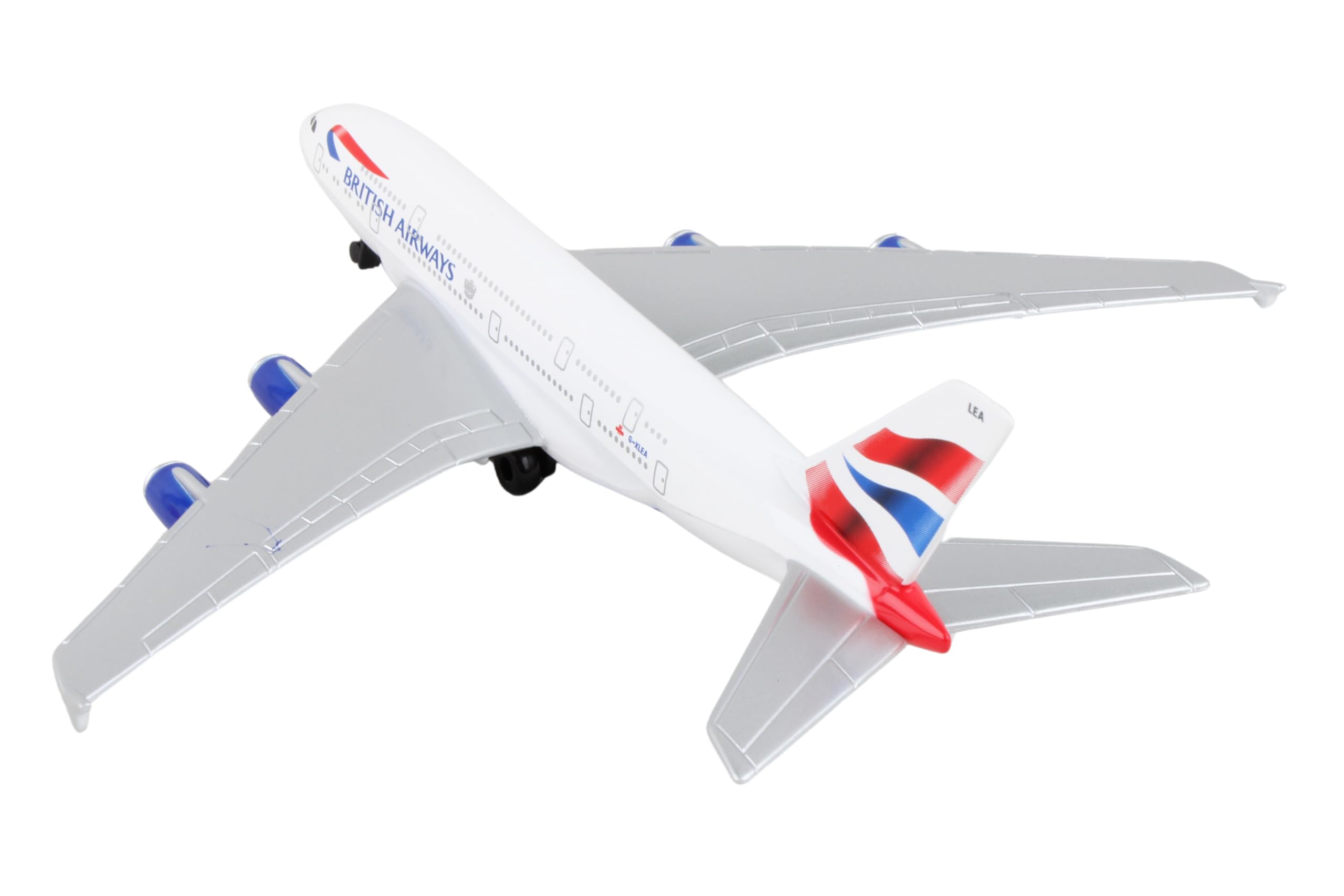 Daron Worldwide Trading RT6008 British Airways A380 Single Plane, White