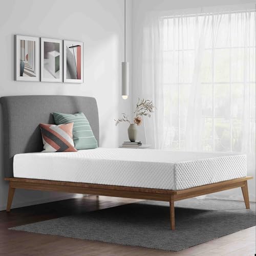 Mdhitsox Twin Mattress for Kids, Memory Foam Mattress, Cool Gel Mattress, Medium Firm Kids Mattress for Bunk Bed, Pressure Relief, CertiPUR-US Certified (10 Inch)