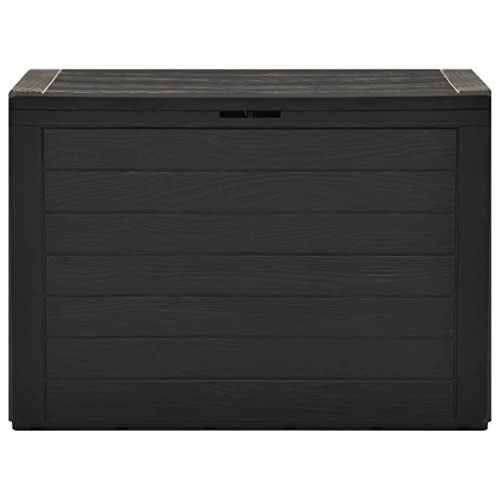 vidaXL Patio Storage Box Garden Cushion Deck Outdoor Storage Chest Storing Pillow Tool Box Blanket Indoor Interior Container Brown 45.7"