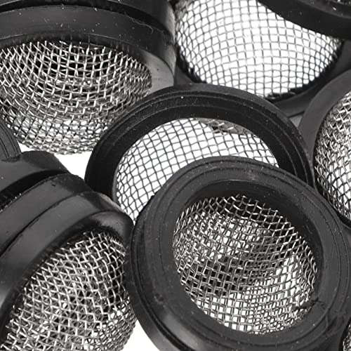 GANAZONO 30pcs Stainless Steel Screen Hose Washers Filter Pressure Shower Head Washer Gasket Inlet Hose Screen Washer Repair Kit for Washing Machine Garden Hose Connector