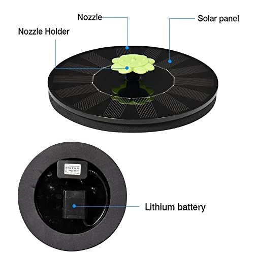 XXXDXDP Floating Leaf Petal Solar Fountain Bird Bath Pool Pond Fountain Home Decoration Outdoor Garden Courtyard Waterfall