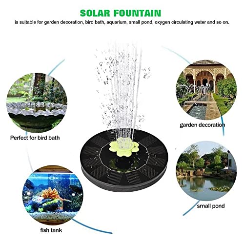 XXXDXDP Floating Leaf Petal Solar Fountain Bird Bath Pool Pond Fountain Home Decoration Outdoor Garden Courtyard Waterfall