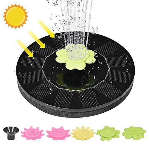 XXXDXDP Floating Leaf Petal Solar Fountain Bird Bath Pool Pond Fountain Home Decoration Outdoor Garden Courtyard Waterfall