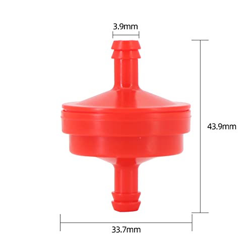 KIPA 1/4" Inline Gas Fuel Filter Replacement for Toro 42-5240 56-6360 Briggs Stratton 298090 298090S John Deere AM107314 LG298090 LG298090S PT4265 Lawn Mower Pack-20 150 Micron Element