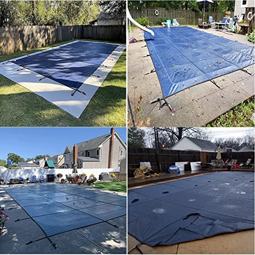 LILANAI Winter Pool Cover for Above Ground Swimming Pools, Anti-Dust Heat Insulation Film/Pool Protector Mat, for Garden Outdoor Backyard (Size : 3x7.5m/9.8x24.6ft)