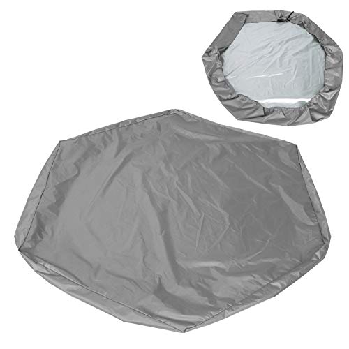 Sandbox Cover Sand Pit Canopy Waterproof Hexagon Pool Cover with Drawstring Bathing Pool Sun Shade for Kid Garden Outdoor Sandbox(01)