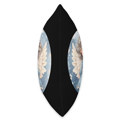 Blue Winter Accessories For Women Cute Christmas Angel Throw Pillow