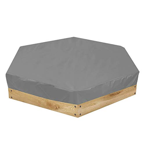 Sandbox Cover Sand Pit Canopy Waterproof Hexagon Pool Cover with Drawstring Bathing Pool Sun Shade for Kid Garden Outdoor Sandbox(01)