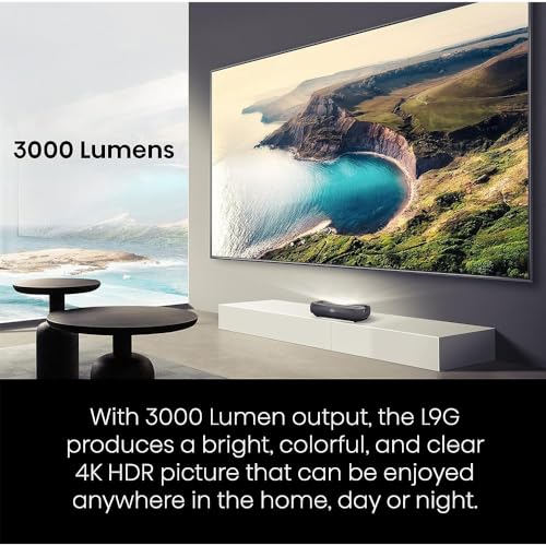 Hisense 100L9G-CINE100A 4K UHD Laser TV, Triple-Laser UST Projector with 100 inch ALR Screen (Renewed) Bundle with 2 YR CPS Enhanced Protection Pack