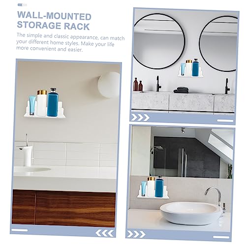 GATHINESS Shelves Wall Shelf Shelves Wall Mount Shelves Storage Mounted Bathroom Holder Storage Shelf l Shaped Shelf Shower Wall Shelf Multifunction Laminated Board Shelf