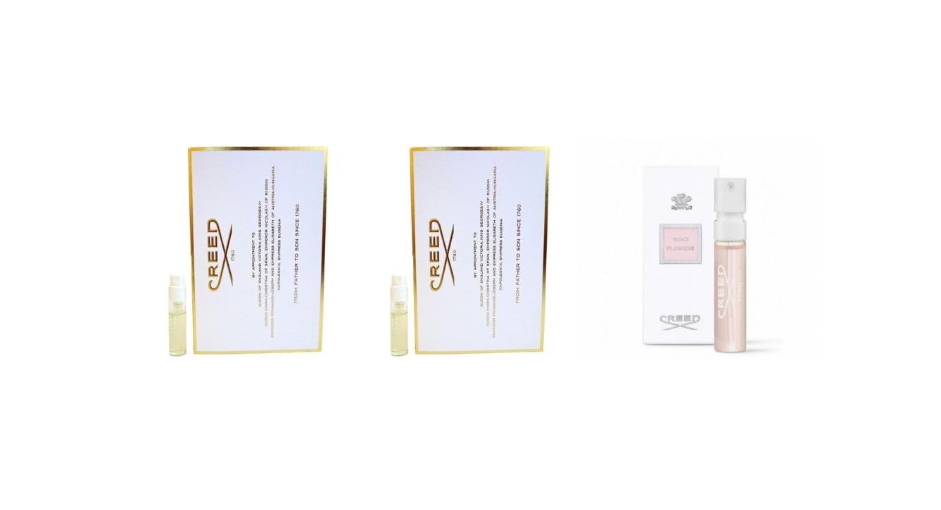 PureScents Women's Designer Fragrance Creéd sampler set - 3 Designer Perfume Vials.
