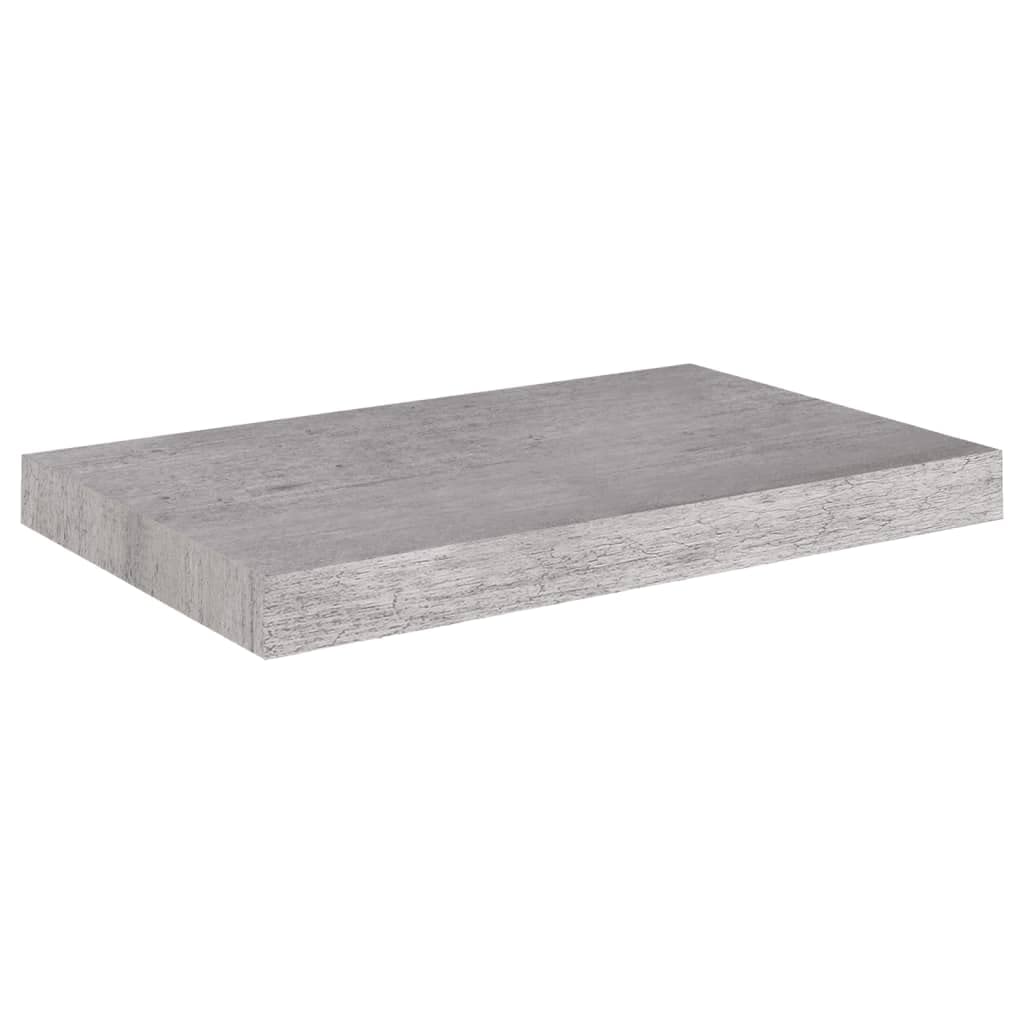 Youuihom Floating Shelf Wall Mount, Multifunction,Display, Storage Shelf for Bedroom, Living Room, Bathroom, Kitchen, Office,Floating Wall Shelf Concrete Gray 19.7"x9.1"x1.5" MDF