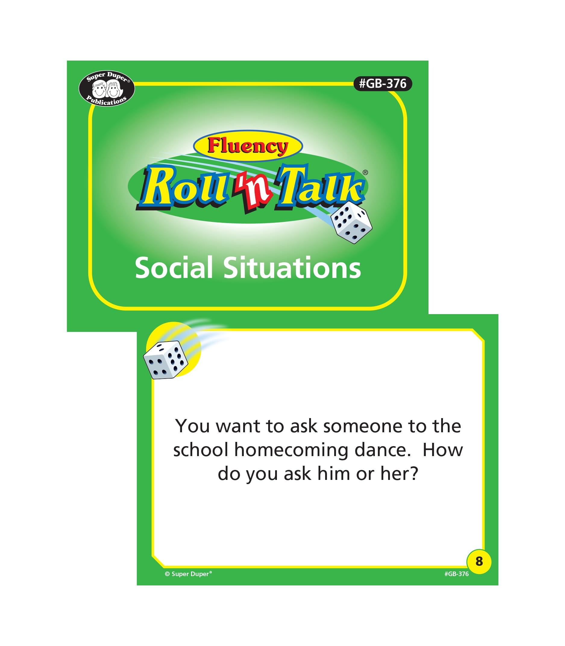 Super Duper Publications | Fluency Roll 'n Talk® Open-Ended Dice Game | Educational Learning Resource for Children