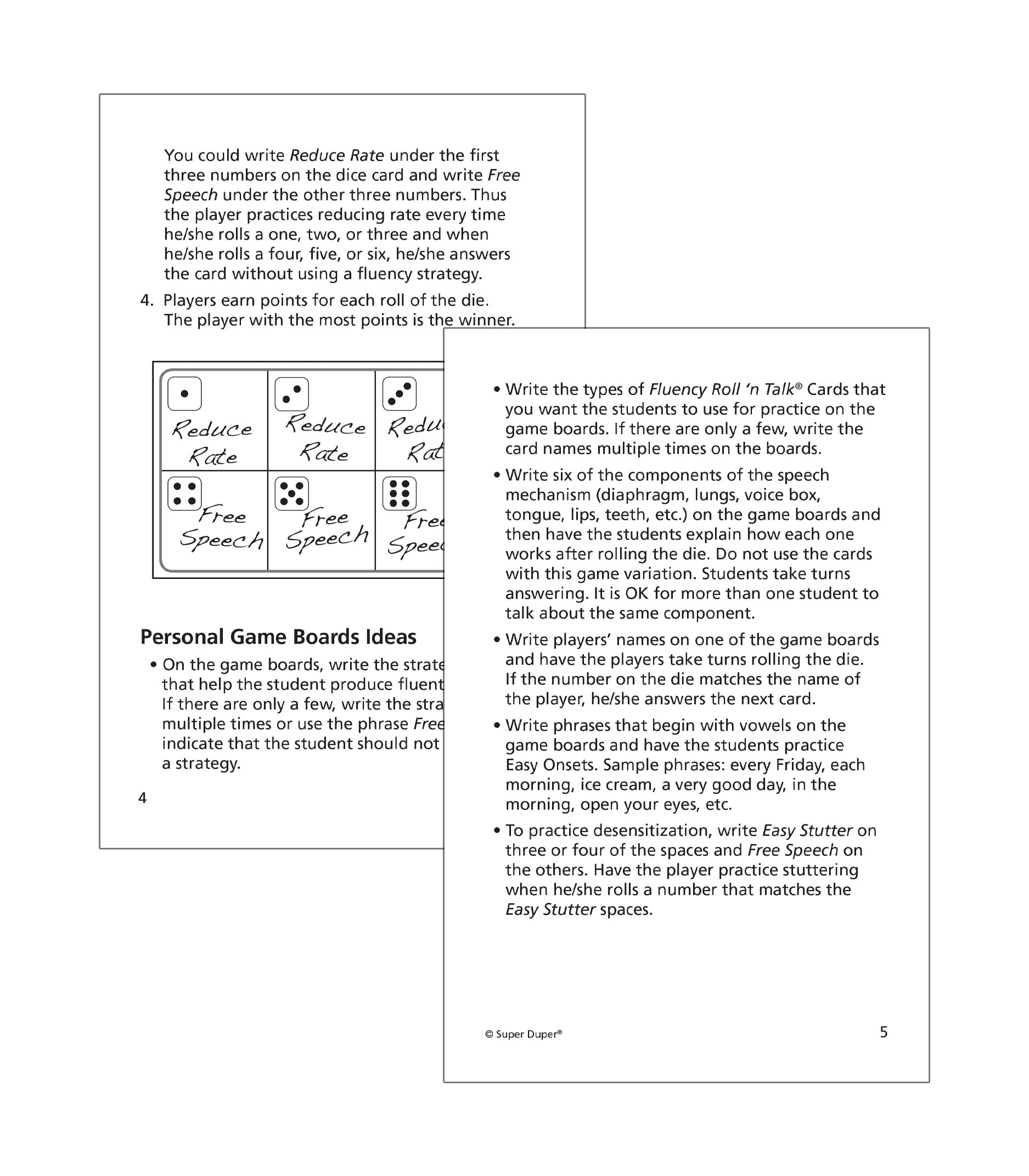 Super Duper Publications | Fluency Roll 'n Talk® Open-Ended Dice Game | Educational Learning Resource for Children